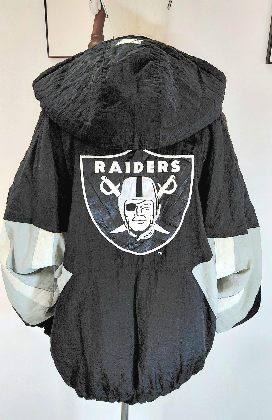 Rare 90s Los Angeles Raiders X Starter Pro Line Oakland Raiders Zipp ...