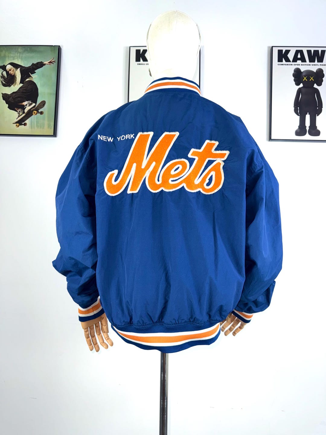 Vintage New York Mets Starter Jacket Blue/orange - Etsy