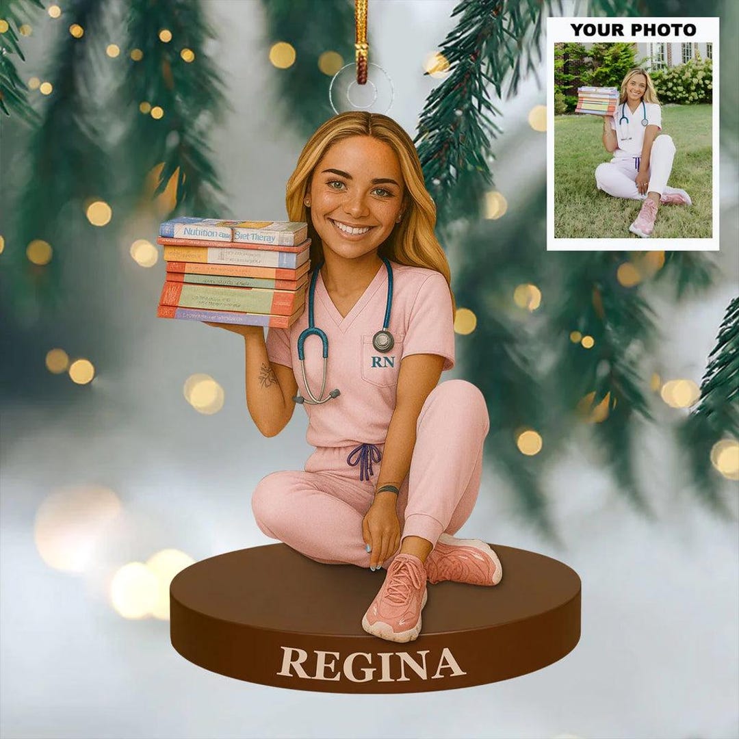 Personalized Strong Nurse Queen Photo Christmas Ornament, Best Gift for ...