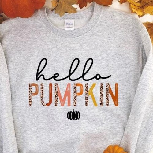 Hello Pumpkin Sweatshirt // Fall Sweatshirt // Pumpkin - Etsy