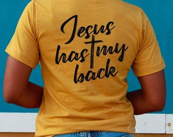 Jesus Has My Back Shirt - Etsy