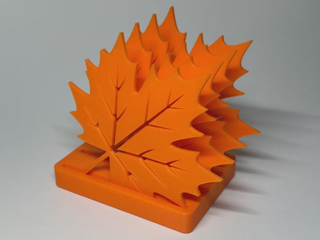 Maple Leaf Coaster Set – 3D Printed Autumn Drink Coasters (set of 4) - Etsy