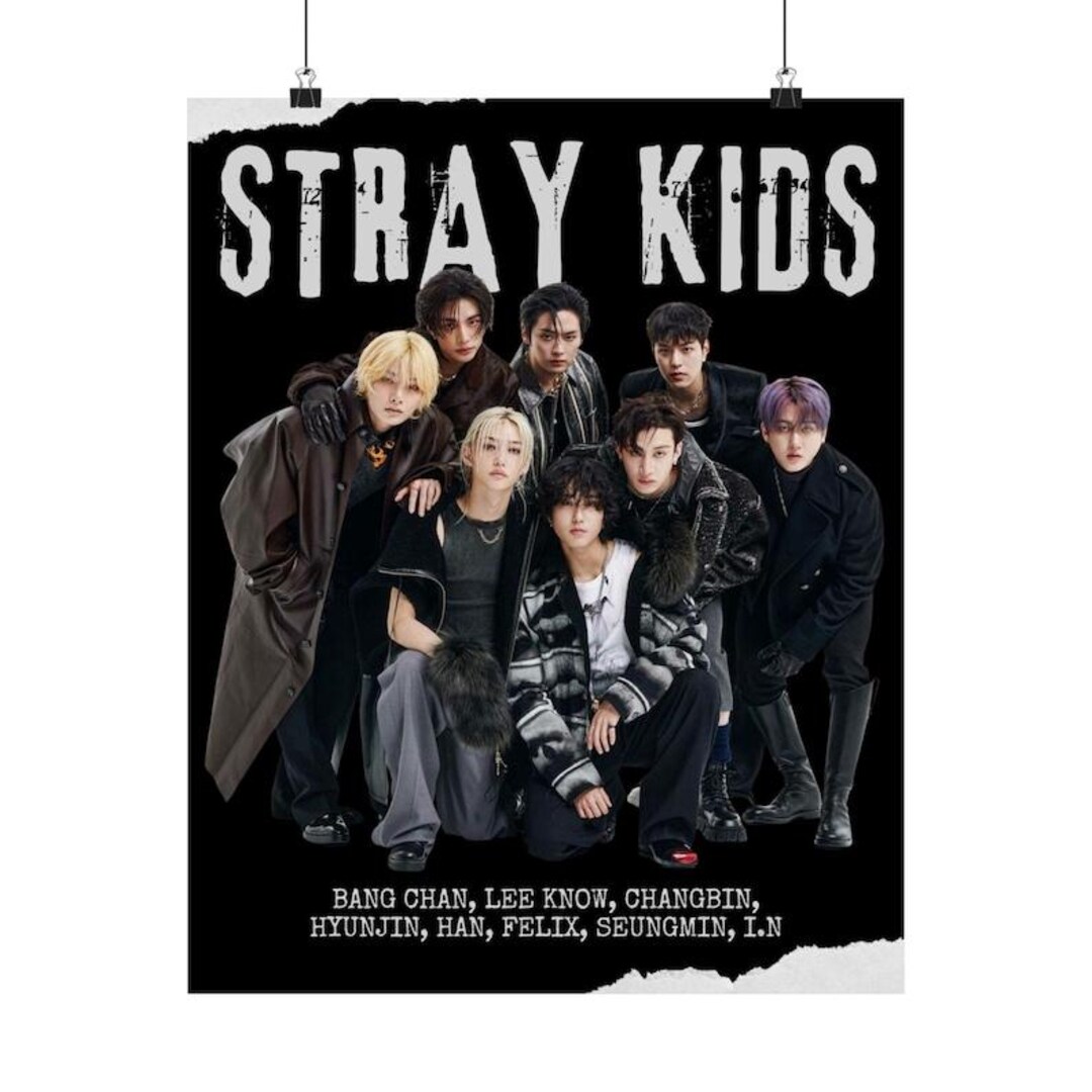 Stray Kids Poster | Kpop Wall Art | SKZ Room Decor - Etsy
