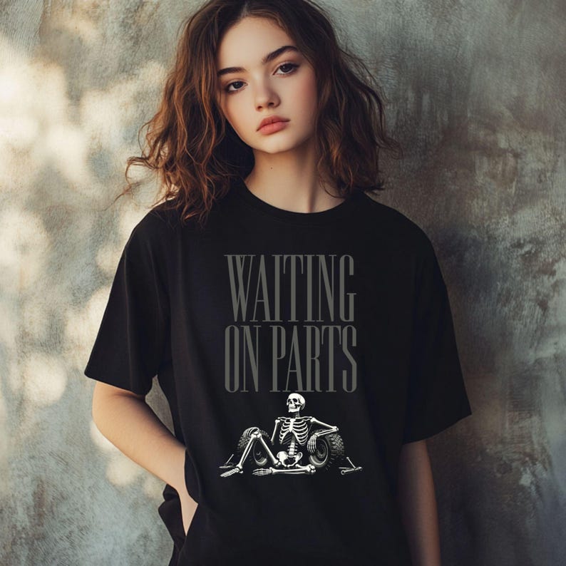 20 Waiting on Parts Digital Download, Skeleton Art, Car Enthusiast ...