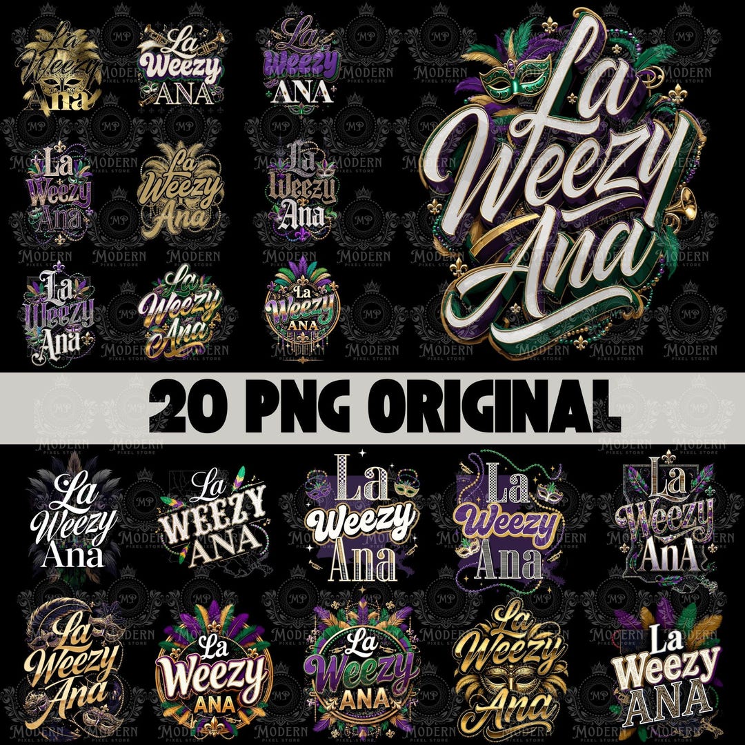 20 La Weezy Ana Mardi Gras PNG, Trendy Mardi Gras Png, Laweezyana Png ...