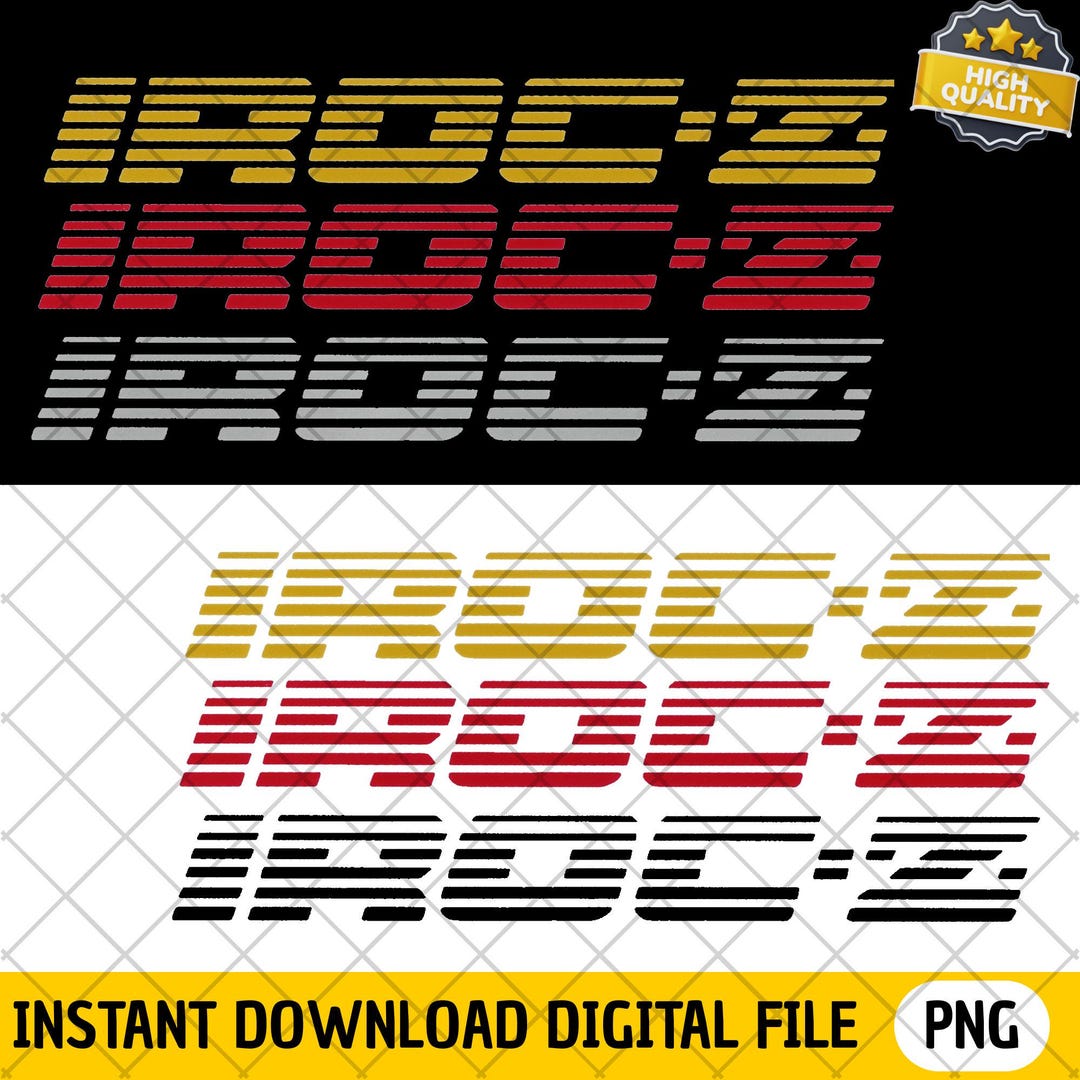 IROC Z New Logo PNG & SVG Digital Download - Instant Download - Etsy