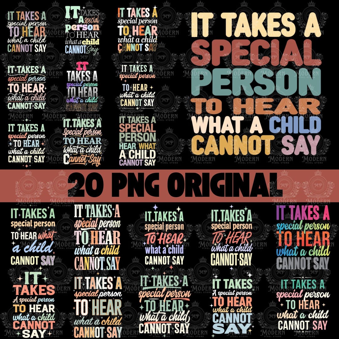Special Needs Awareness Digital Art, It Takes a Special Person to Hear ...
