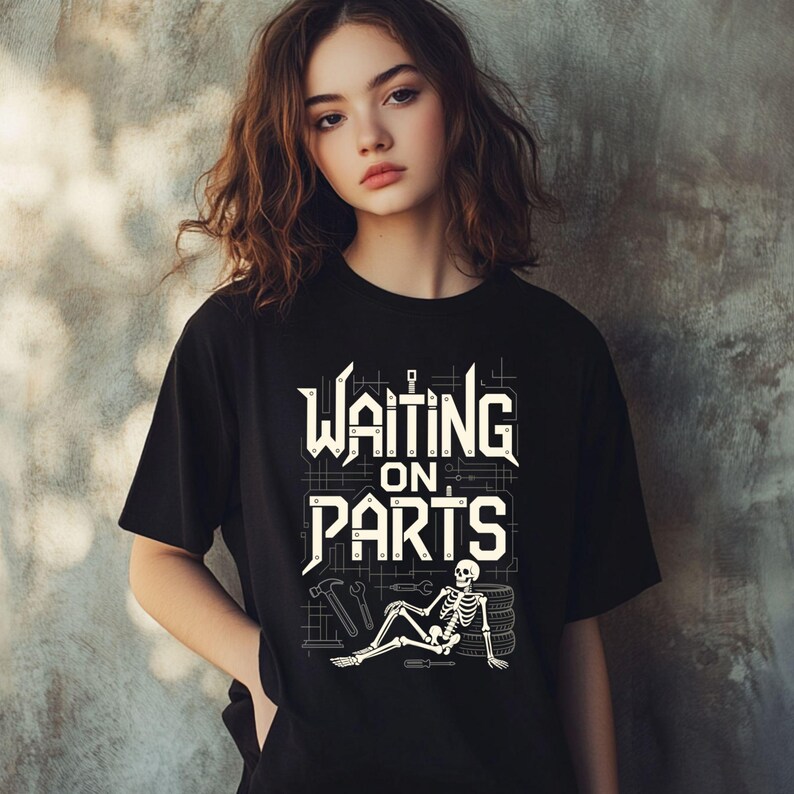 20 Waiting on Parts Digital Download, Skeleton Art, Car Enthusiast ...