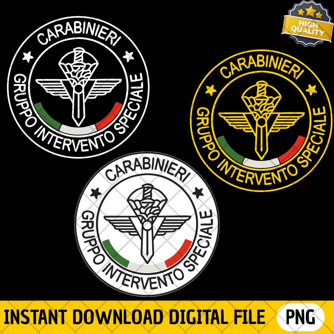 New GSI Carabinieri Gruppo Intervento Speciale Italy Police PNG & SVG ...