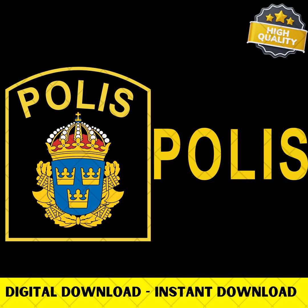 New Scandinavia Sweden Polis Police Department Service PNG & SVG ...