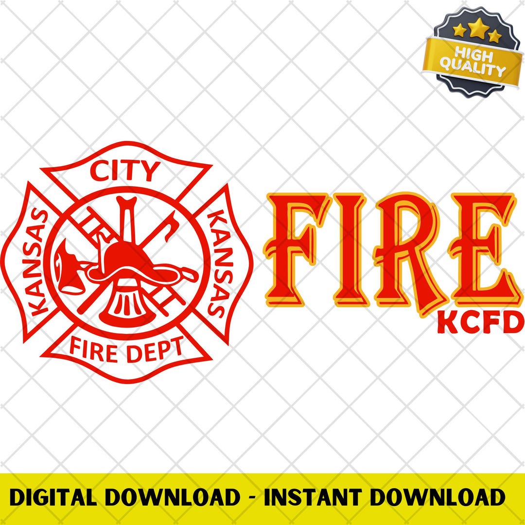 Kansas City Fire Departme Firefighter Logo PNG & SVG Digital Download ...
