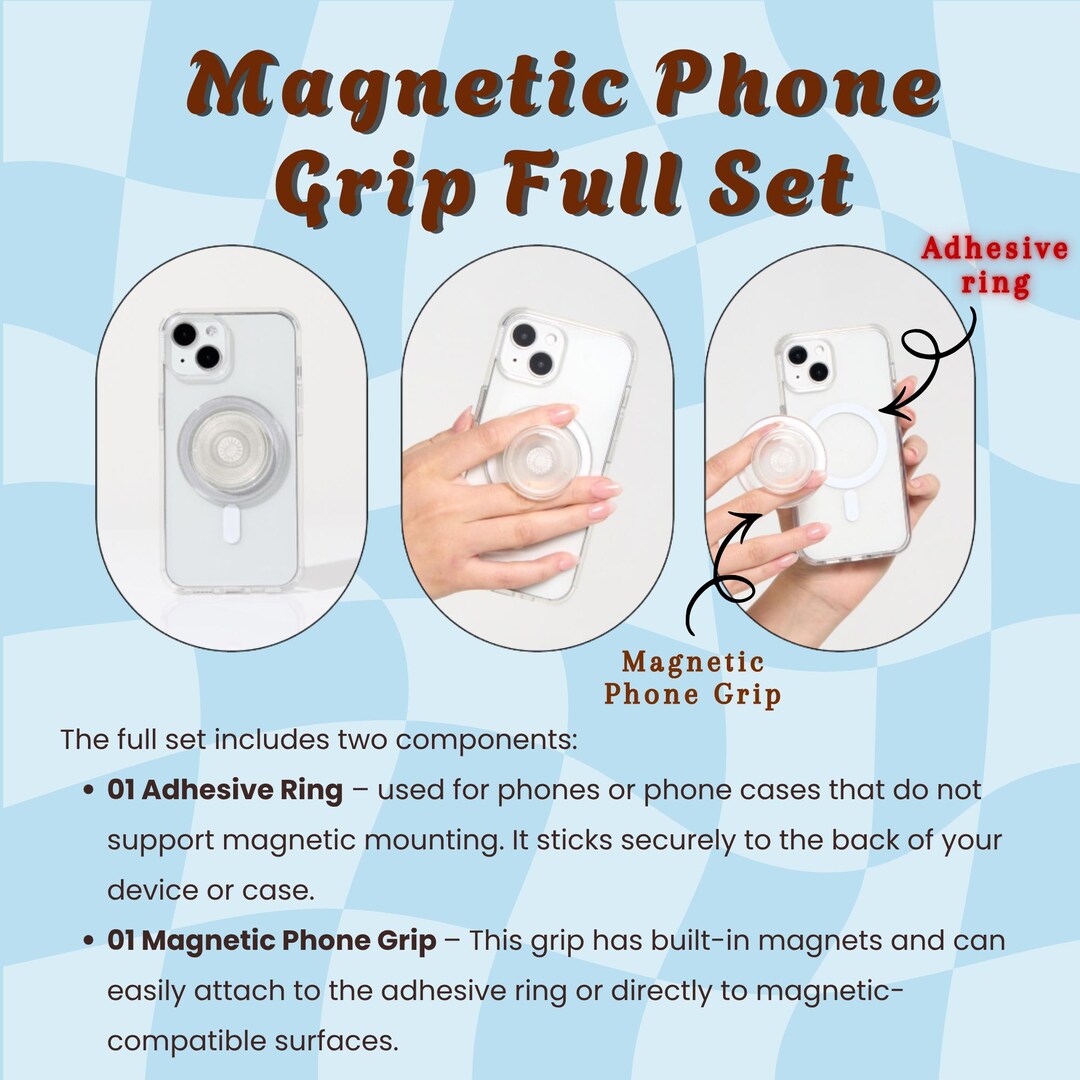 Saturn With Bear Magsafe Phone Grip: Cute Bear on Saturn With Rings ...