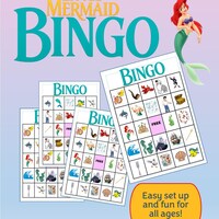 Birthday Party Game, Mermaid Bingo Cards, Under the Sea Party Theme ...