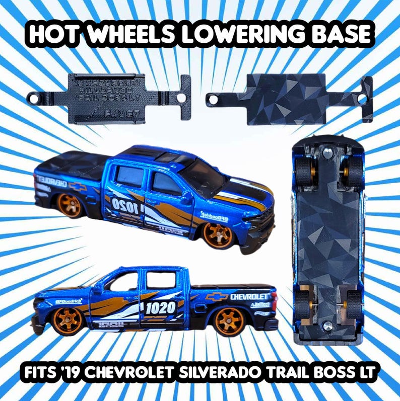 Hot Wheels Custom Lowering Base 3D Printed Parts - Pick & Choose ...