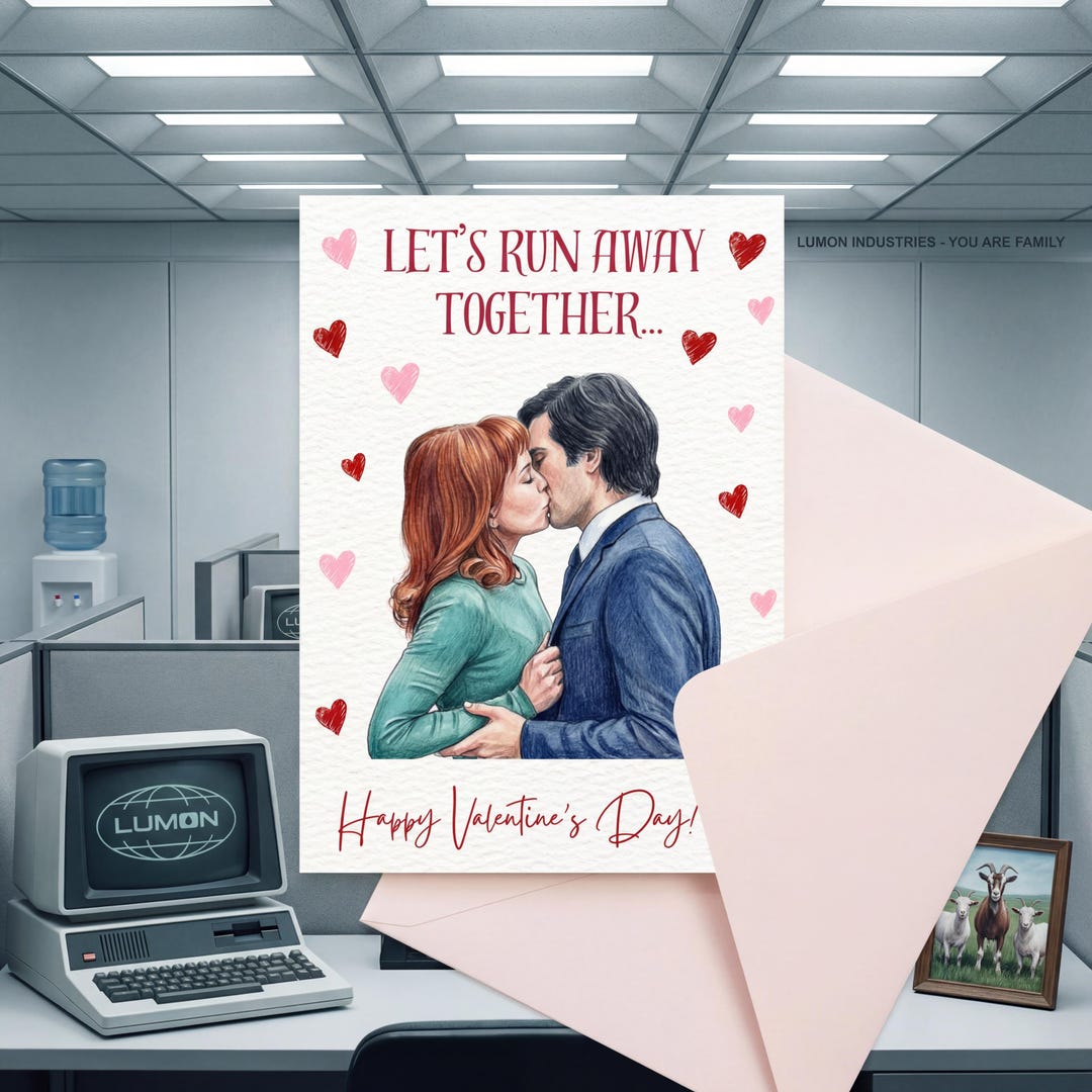 Severence Valentine: Mark S and Helly R TV Themed Card (digital ...