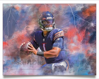 Justin Fields Poster - Etsy