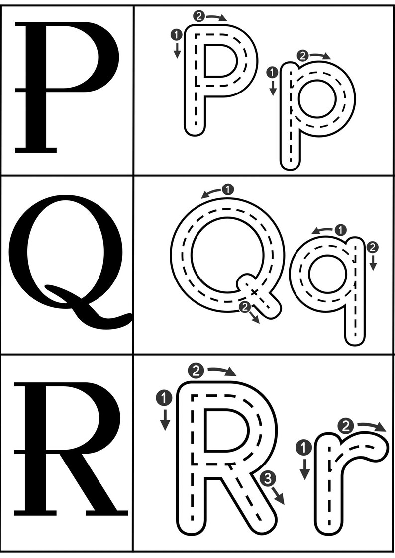 ABC Alphabet Learning to Write - Etsy
