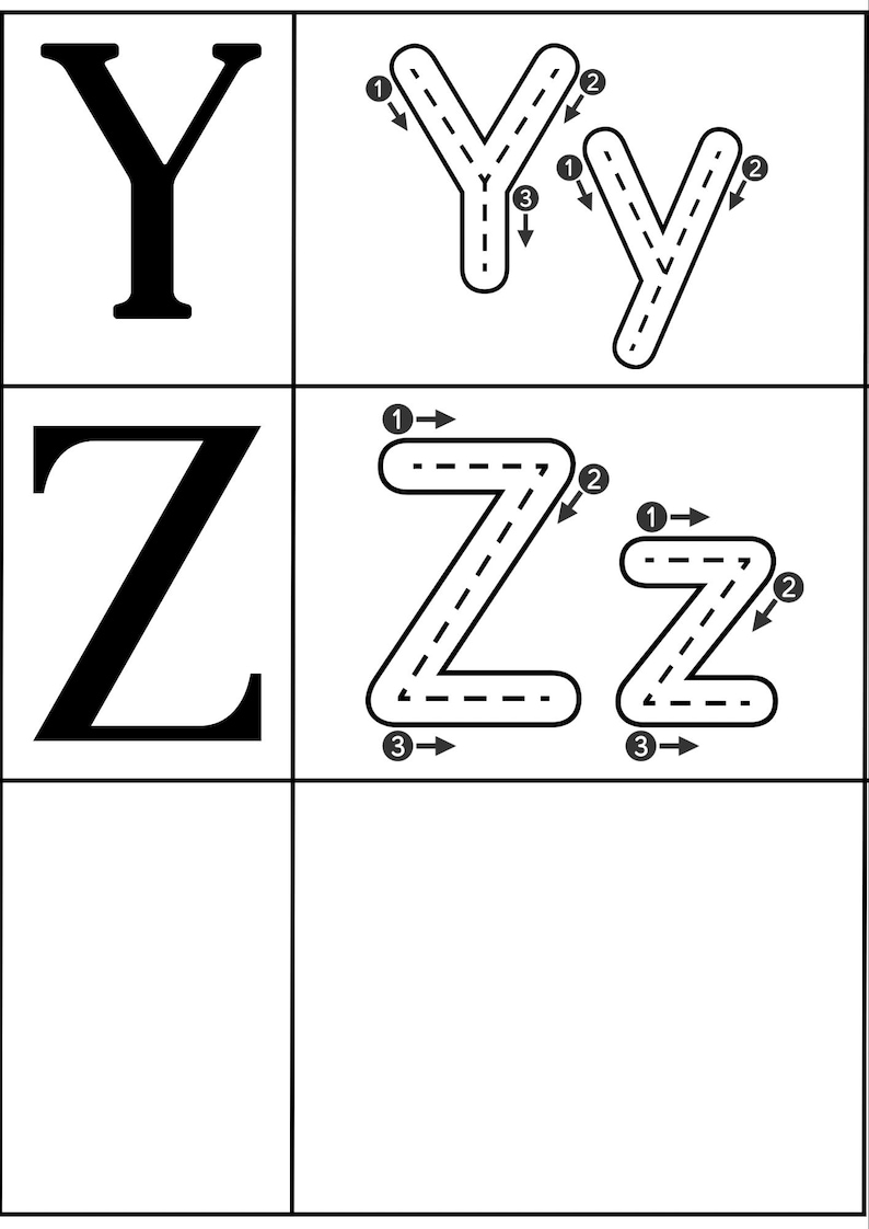 ABC Alphabet Learning to Write - Etsy