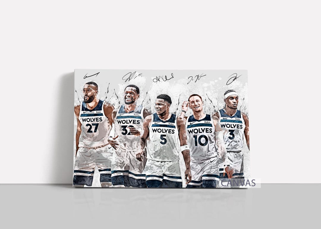 Minnesota Timberwolves Wall Art Anthony Edwards Poster Basketball ...