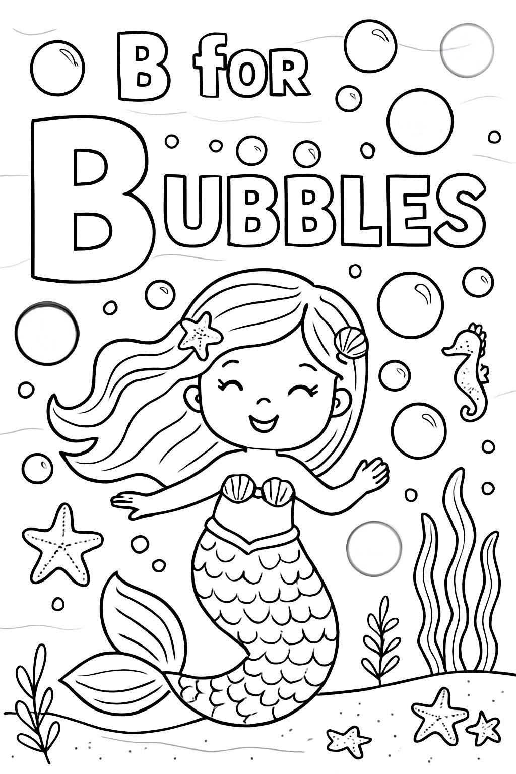 A to Z Under the Sea: A Mermaid Colouring Adventure - Etsy