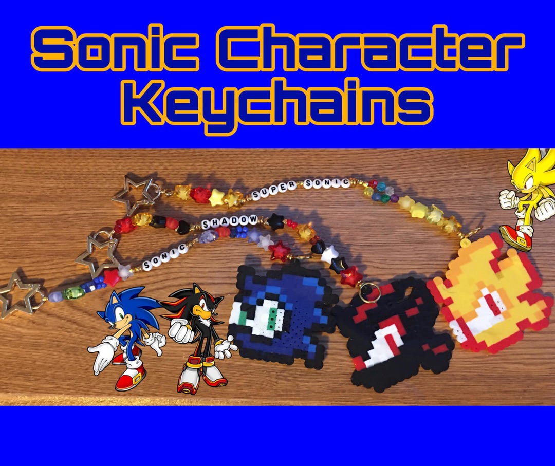 Sonic Character Keychains - Etsy