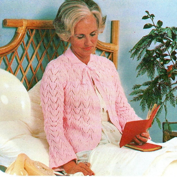 Bed Jacket Pattern - Etsy
