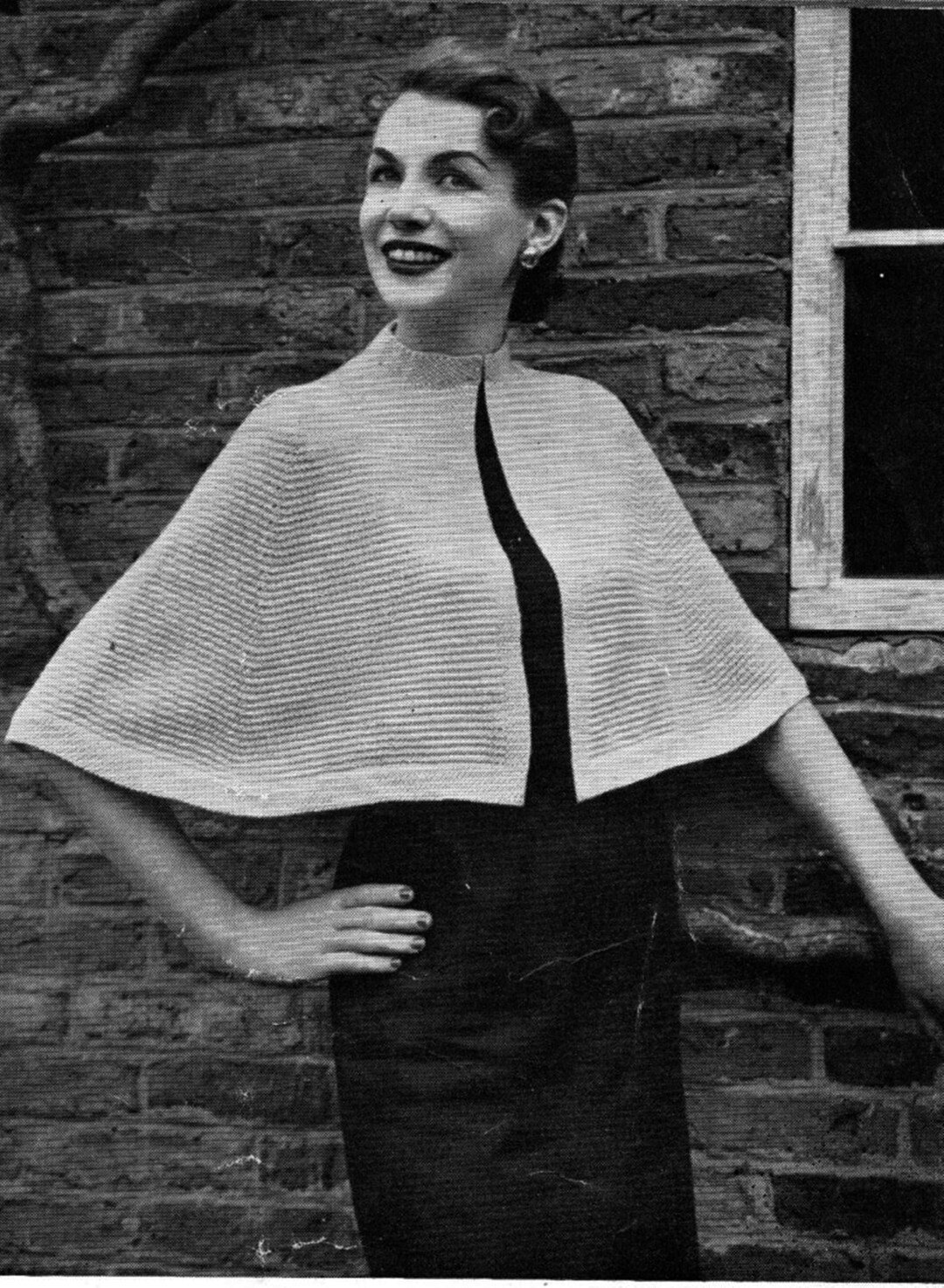 1950s Shelda Knitted Cape Pattern, PDF Download - Etsy