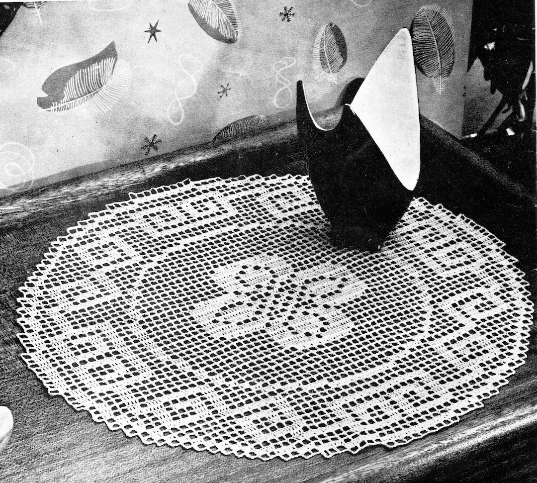 Filet Doily Crochet Pattern (PDF Download) - Etsy