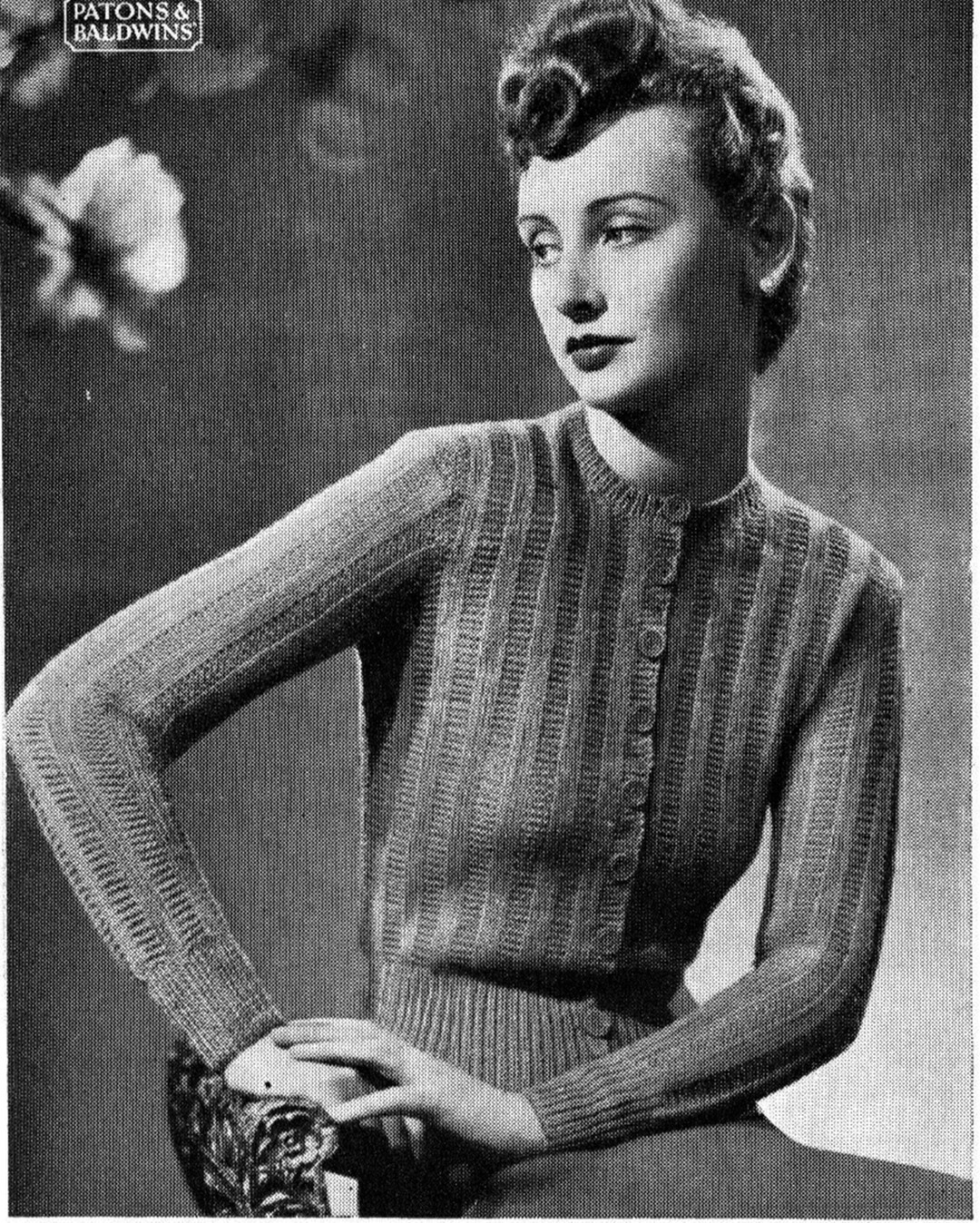 1940s Lady's Cardigan "moira" Design Knitting Pattern (PDF Download) - Etsy