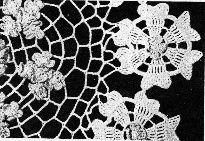 Forget-me-not Doily Crochet Pattern (PDF Download) - Etsy
