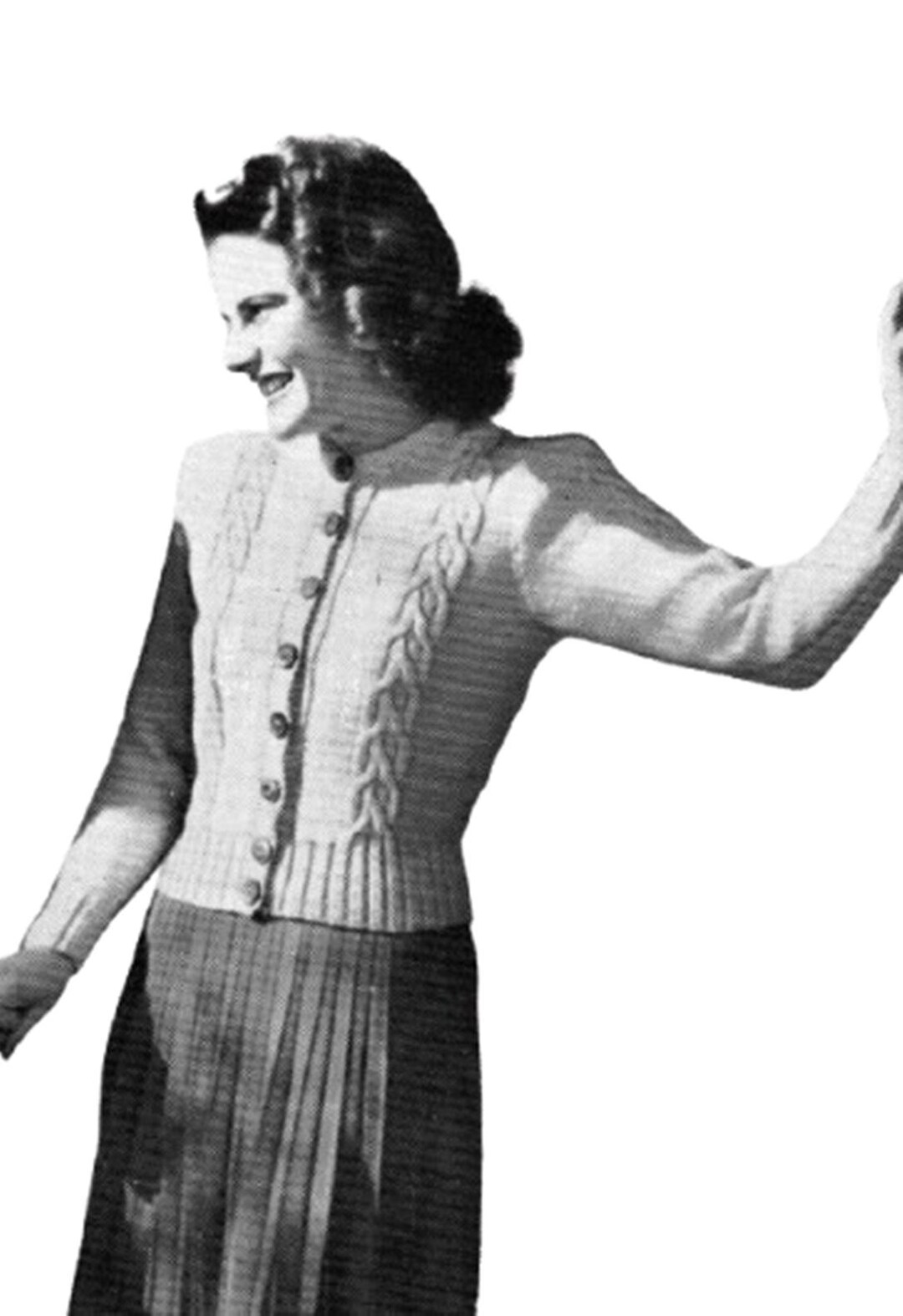 1940s Lady's Cardigan "norma" Design Pattern (PDF Download) - Etsy