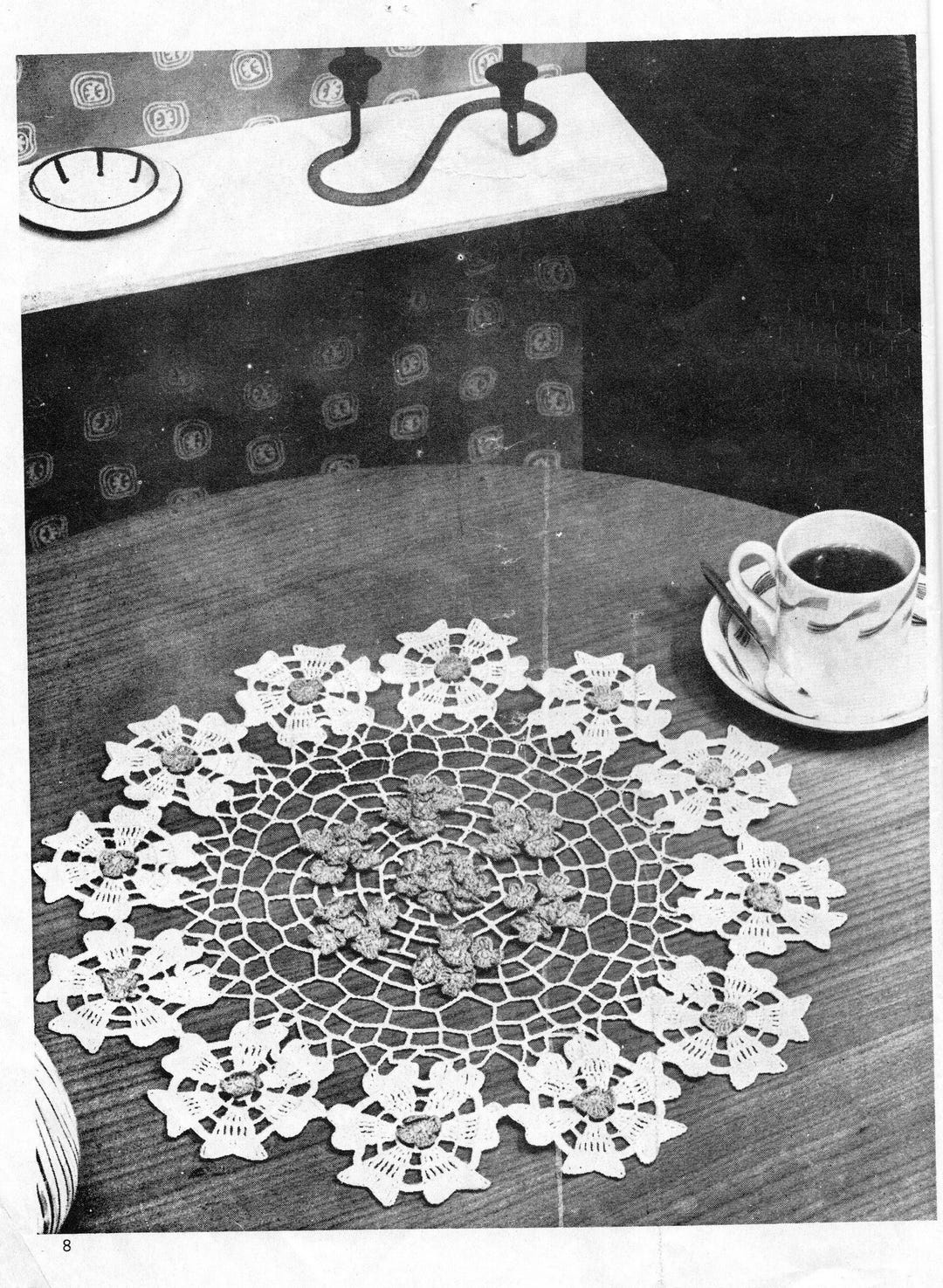 Forget-me-not Doily Crochet Pattern (PDF Download) - Etsy