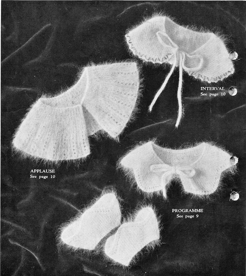 1950s Collars and Cuffs Knitting Patterns (PDF Download) - Etsy