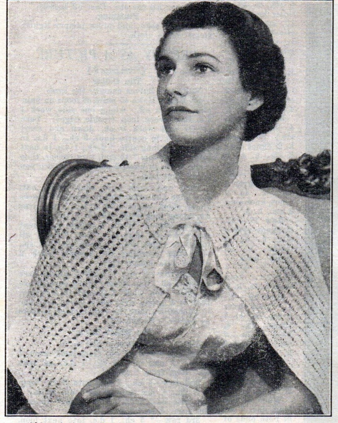 1950s Knitted Bed Cape Pattern, PDF Download - Etsy