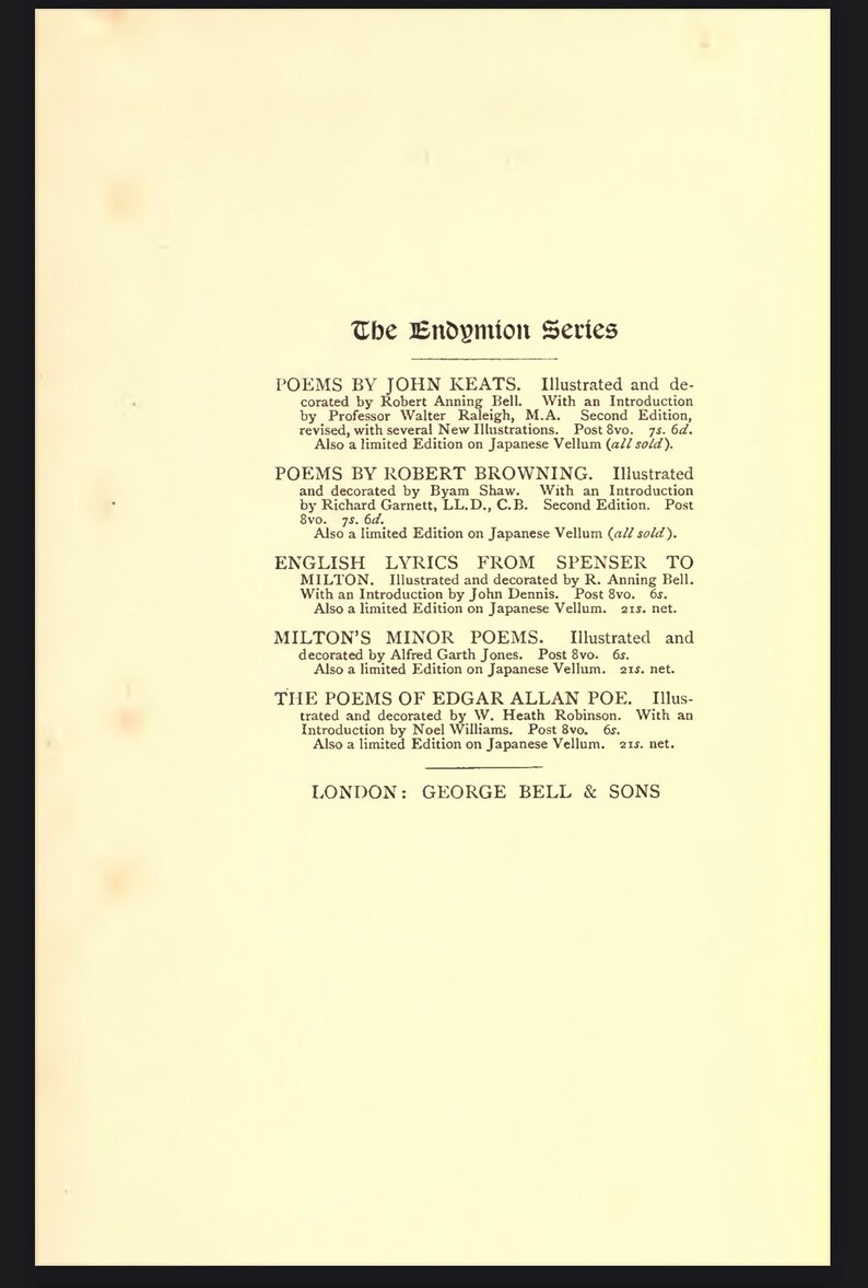 The Poems of Edgar Allen Poe - Etsy