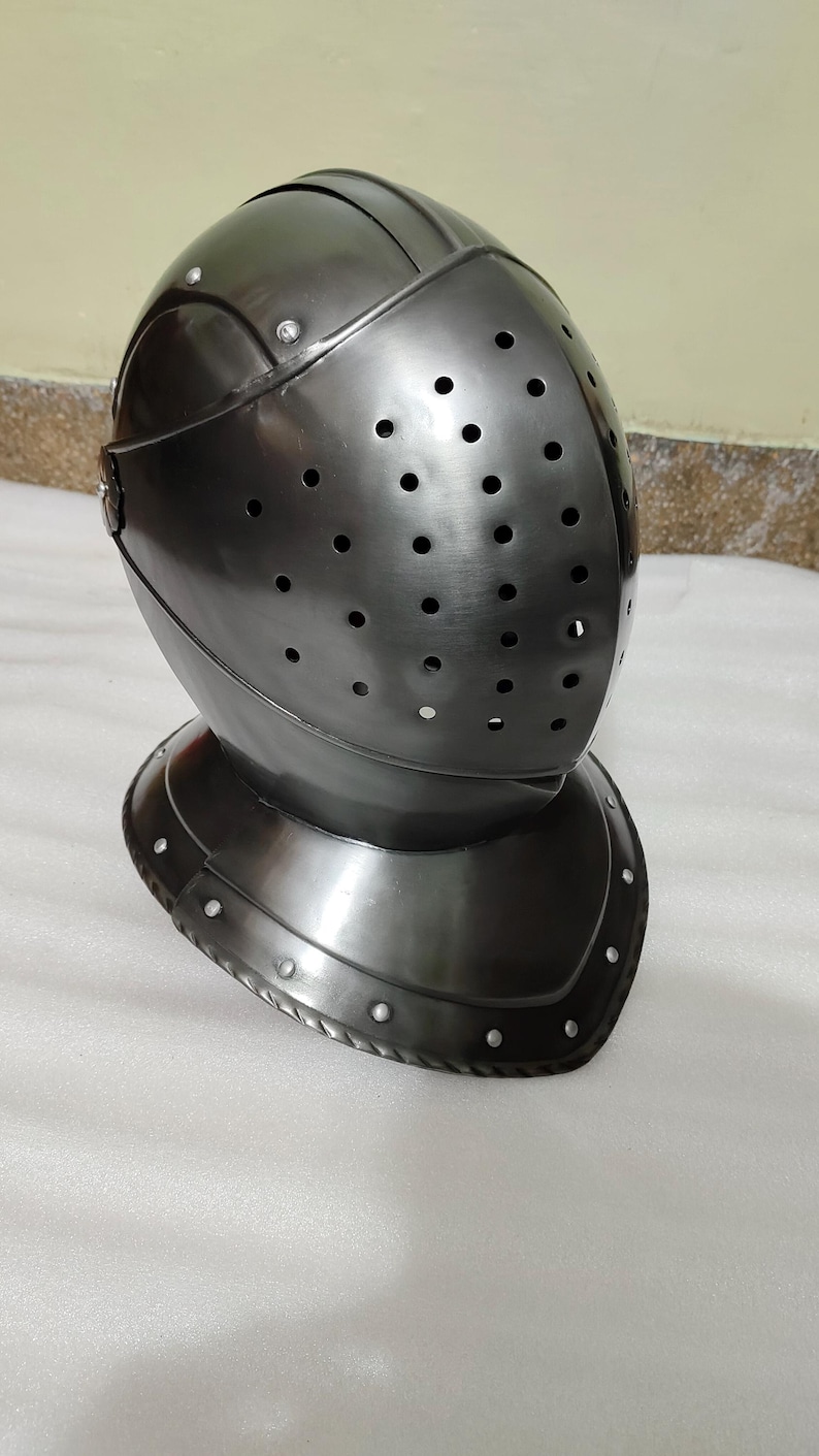 Medieval Knight Great Bascinet Helmet | Handmade Steel Armor Helmet ...