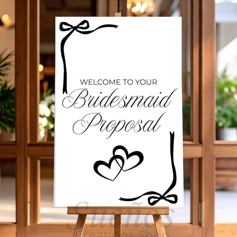 Welcome Brides Maid Sign - Etsy
