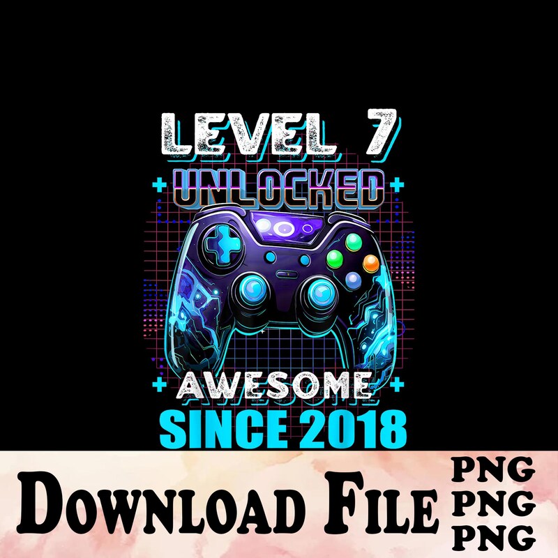 Level 7 Unlocked Svg - Etsy
