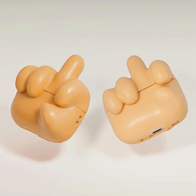 3D Hand Gesture AirPod Case – Funny Cute Middle Finger, Rock and Roll ...