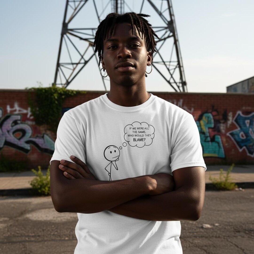 Make a Statement With This Stylish Thought Provoking Tee: "if We're All ...