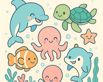 Under the Sea Adventures Coloring Book - Etsy