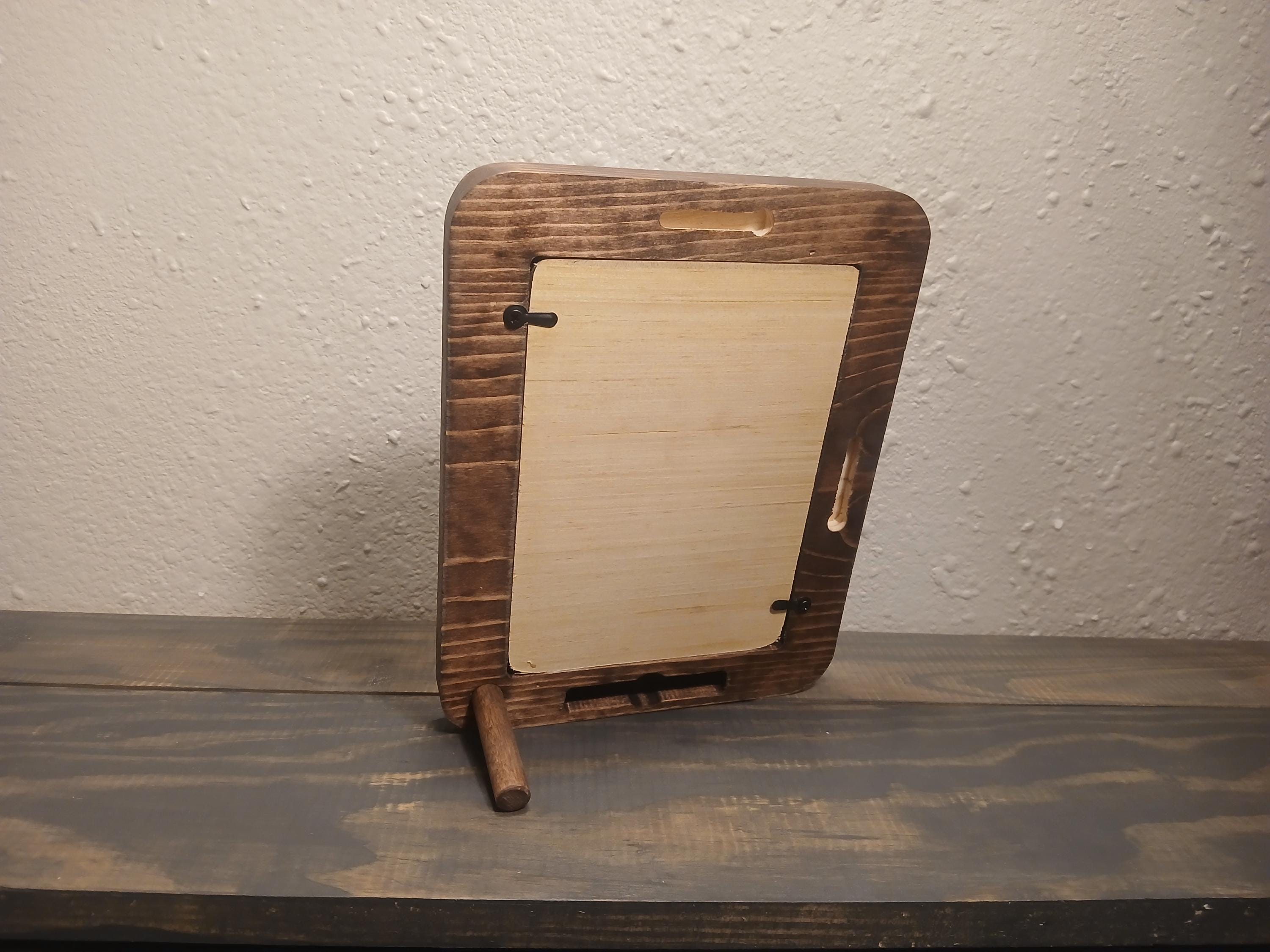 Personalized 5x7 Wooden Frame | Custom Engraved Photo Frame | Rustic ...