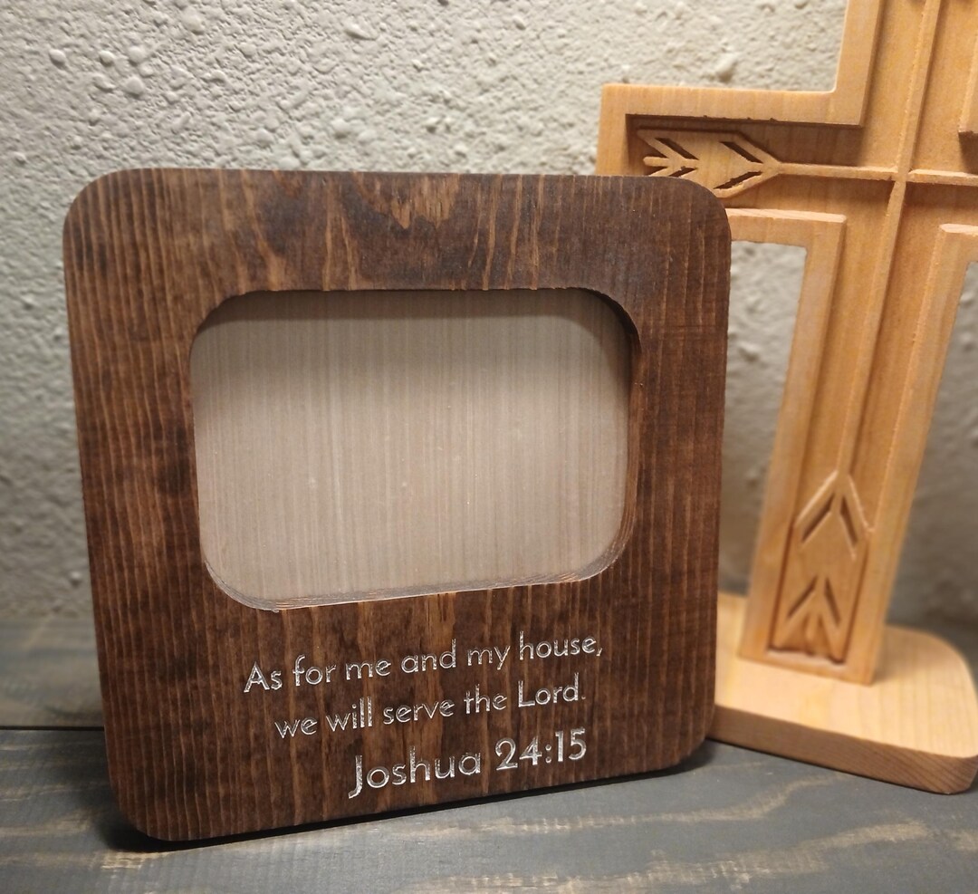 Personalized 5x7 Wooden Frame | Custom Engraved Photo Frame | Rustic ...