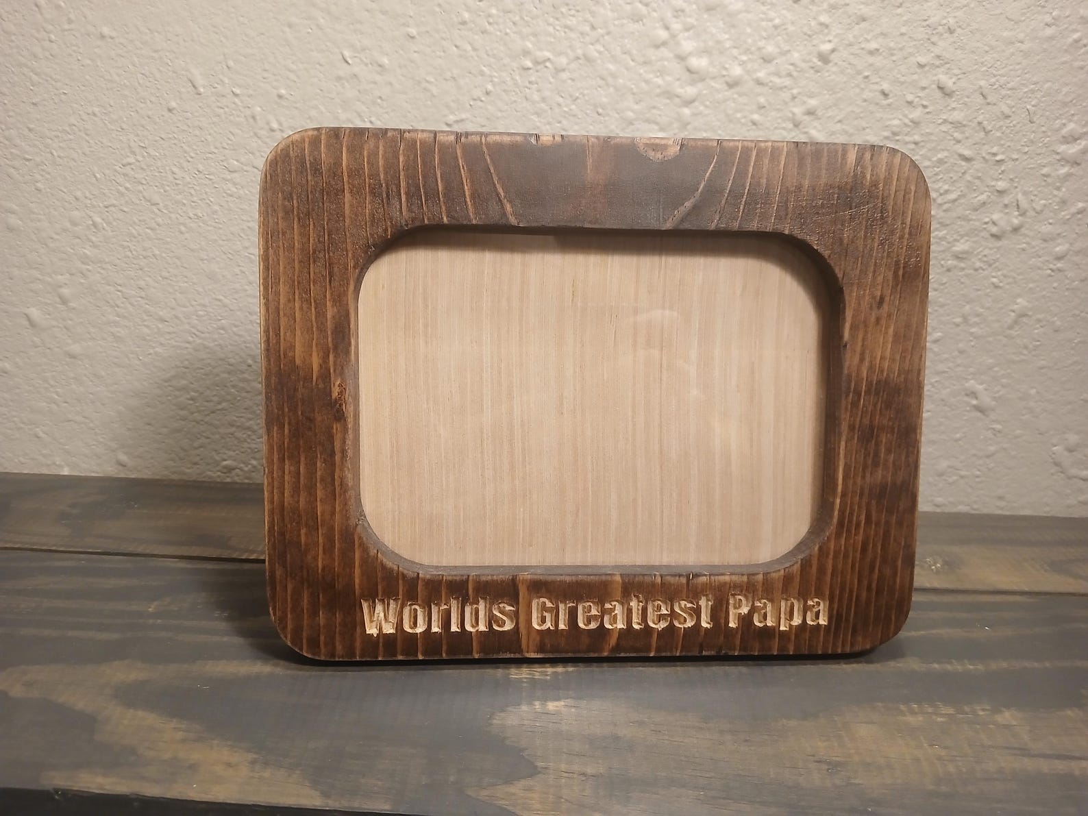 Personalized 5x7 Wooden Frame | Custom Engraved Photo Frame | Rustic ...
