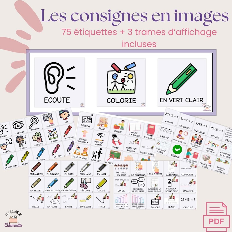 Classroom Pictograms - Etsy UK