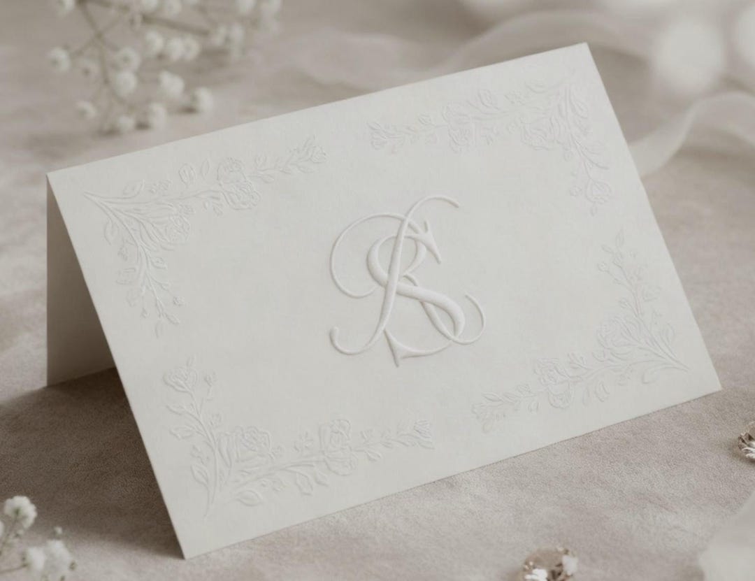 Custom Your Wedding Monogram Embosser | 9 Designs | Napkin Embosser ...