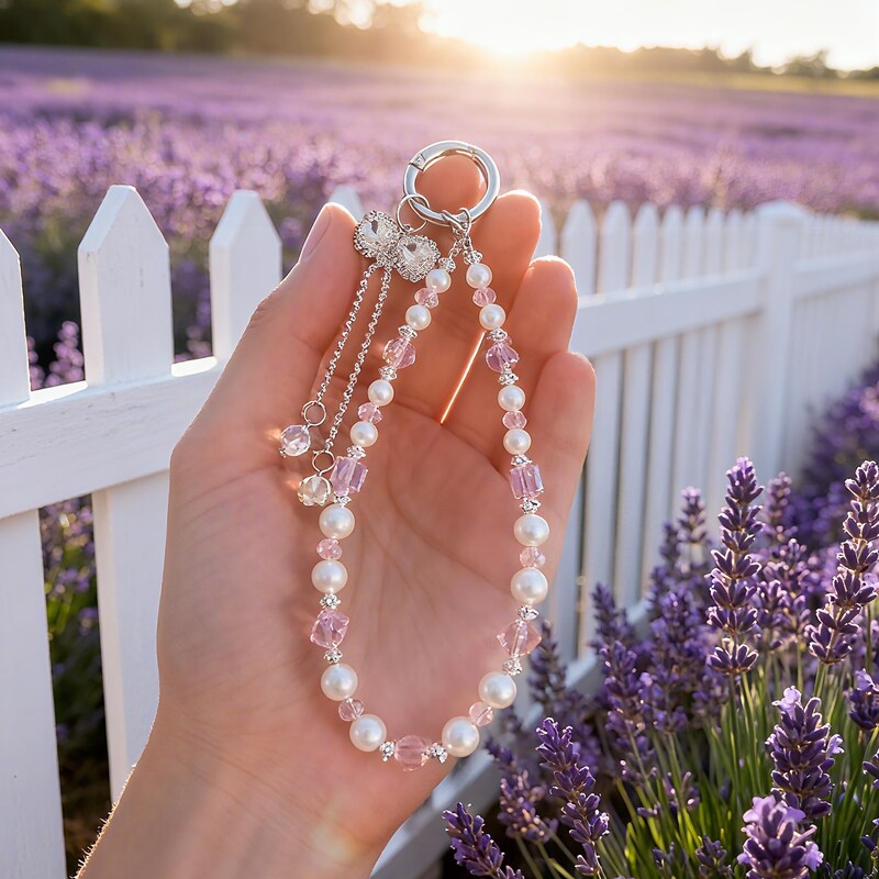 Pearl Key Chain - Etsy