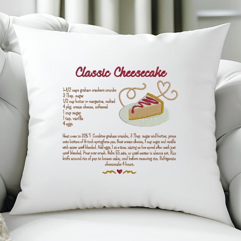 Recipe Embroidery Design, Sugar Cookie Recipe, Family Recipe, Pecan Pie ...
