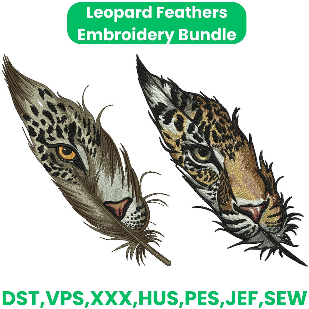 Majestic Leopard Machine Embroidery Design, Crazy Elegant Leopard ...