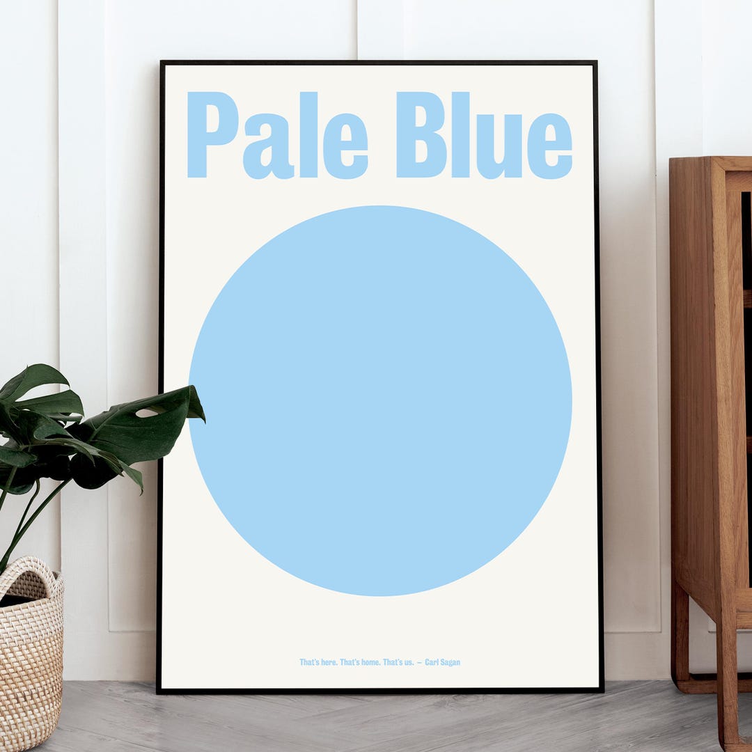 NASA Carl Sagan Pale Blue Dot Quote Giclée Print - Etsy Australia